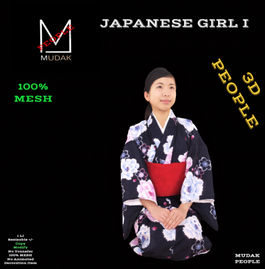 Second Life Marketplace - MUDAK PEOPLE - JAPANESE GIRL I